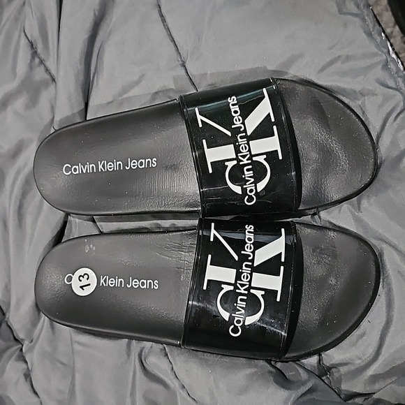 Calvin Klein | Shoes | Calvin Klein Slides | Poshmark